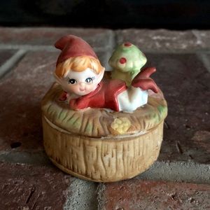 Accents | Vintage Ceramic Elf Box | Poshmark